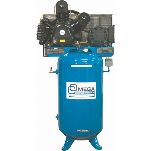 Omega Compressors Industrial Series Air Compressors - Vertical ...