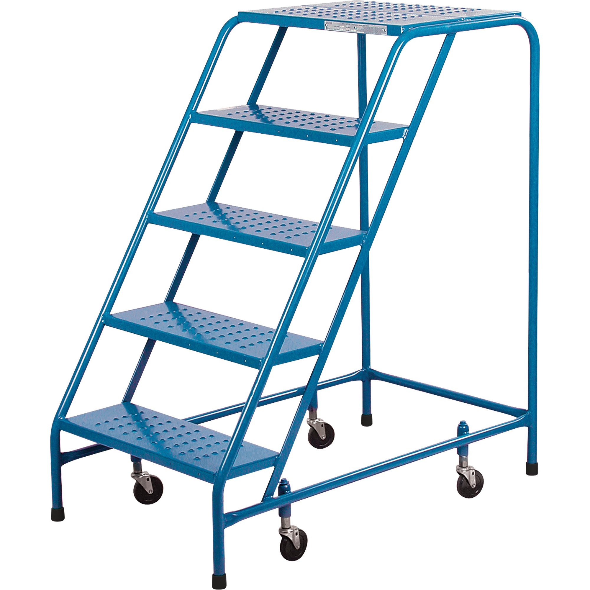 Kleton CSA-Certified Rolling Step Ladder with Locking Step, 5 Steps, 22 ...